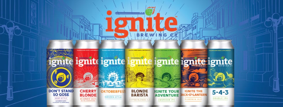 Ignite Now Available in 4-Pack Cans! - Ignite Brewing Company, Ltd