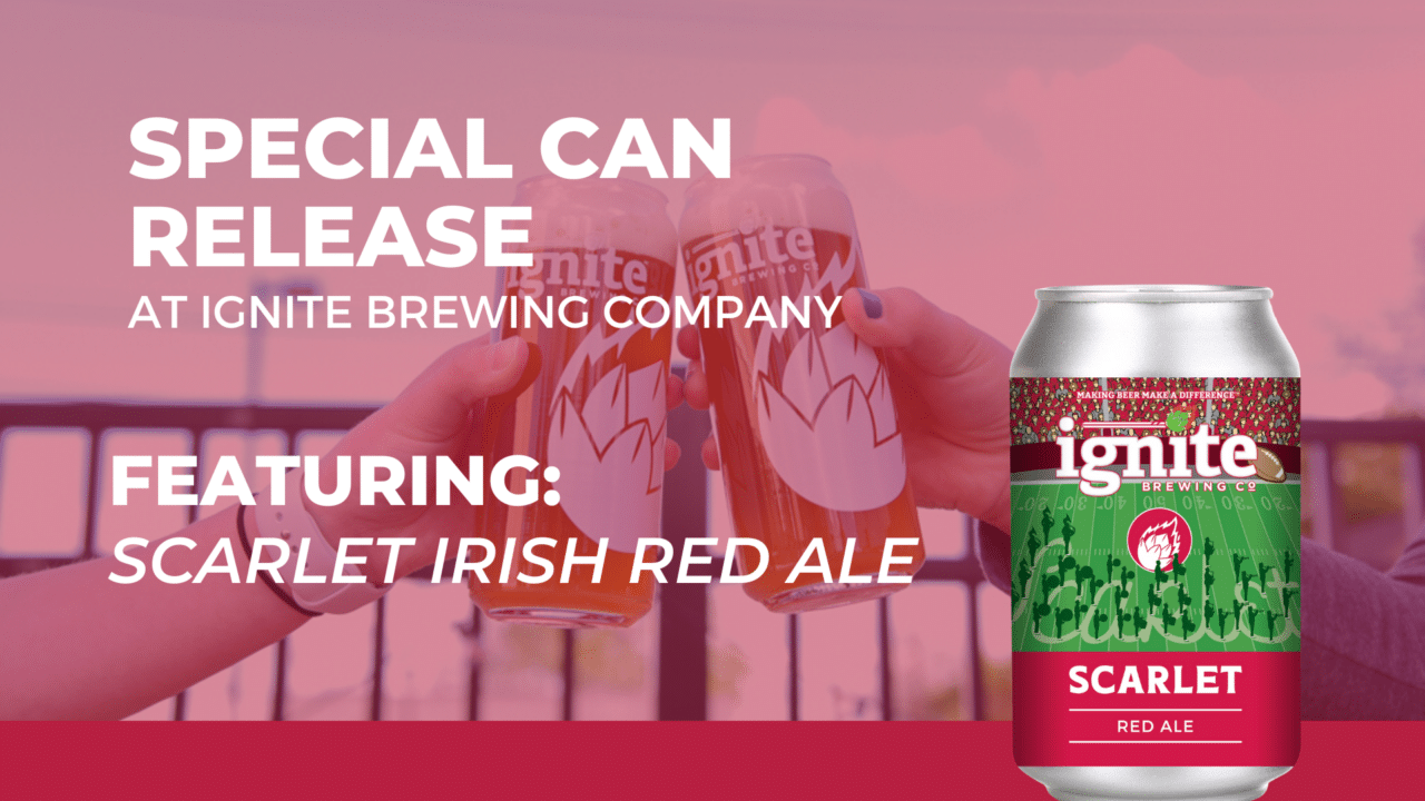 Scarlet Red Ale Available On Tap & in 12oz 6-Pack Cans